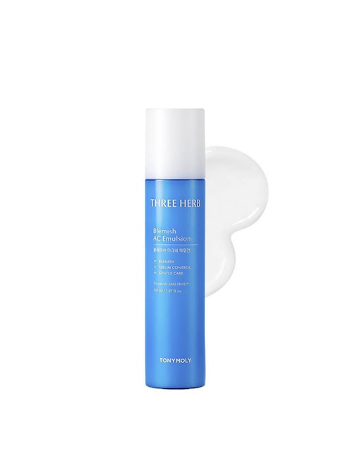 Tratamiento facial Three Herb emulsión dermatológica antiacné Tony Moly 1